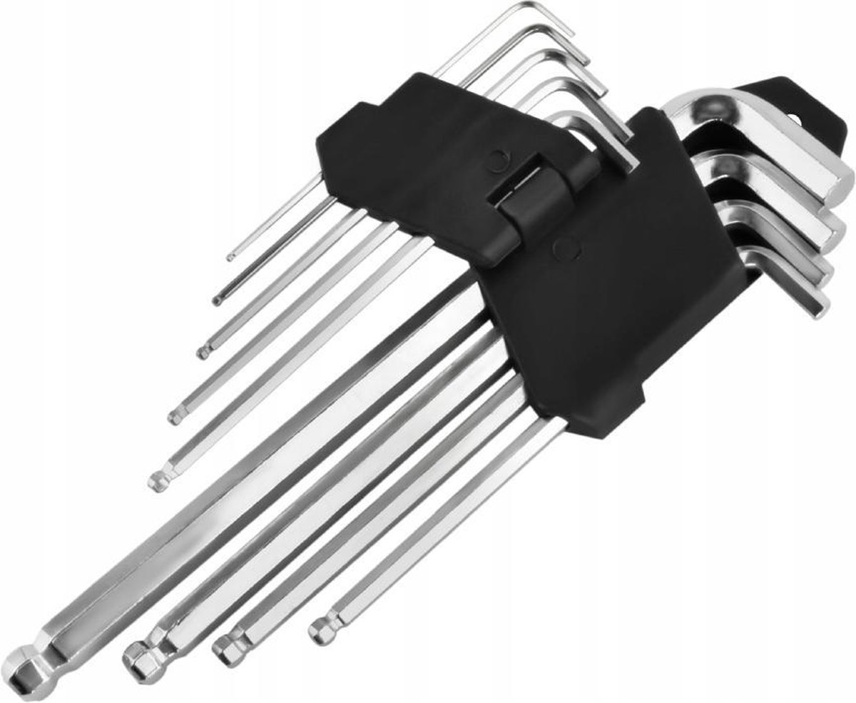 Inbussleutel Set - Inbus Sleutels Met Houder & Kogelkop - 9-Delig ...