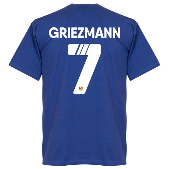 Atletico Madrid Motto Griezmann 7 T-Shirt - Blauw - S | bol