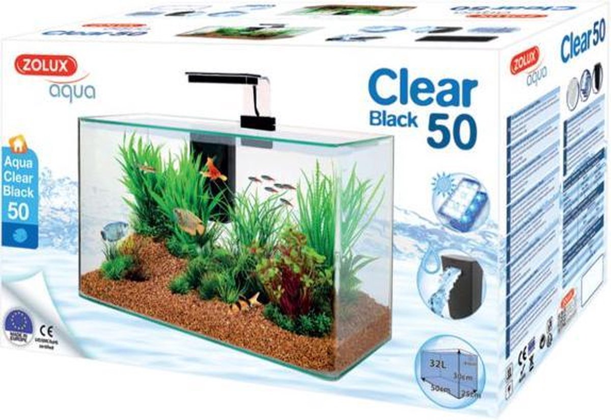 ZOLUX | Zolux Aquarium Clear Kit Zwart | bol.com