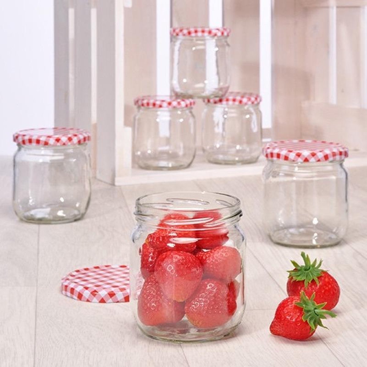 18x Ronde inmaak potten / weckpotten 425 ml - Weckpotten ...