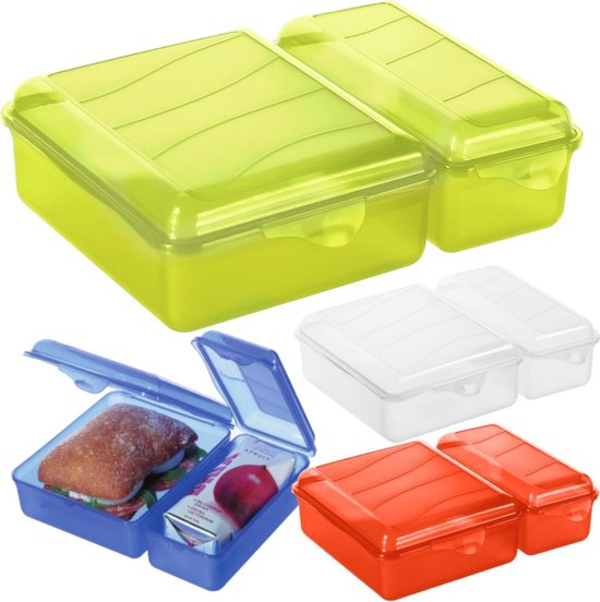 Rotho lunchbox FUN 1,6 l (22 x 16 x 7 cm) transparant 1600 ml | bol.com