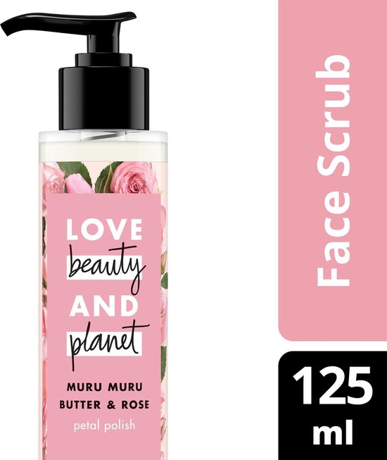 Love Beauty and Planet Gezichtsscrub Muru Muru Butter & Rose - 125 ml | bol