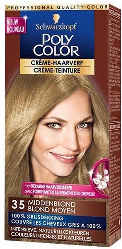 Schwarzkopf Poly Color Haarverf Creme - 35 Middenblond | bol.com