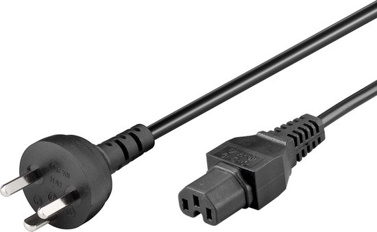 Microconnect PE130418 electriciteitssnoer Zwart 1,8 m C15 stekker IEC ...