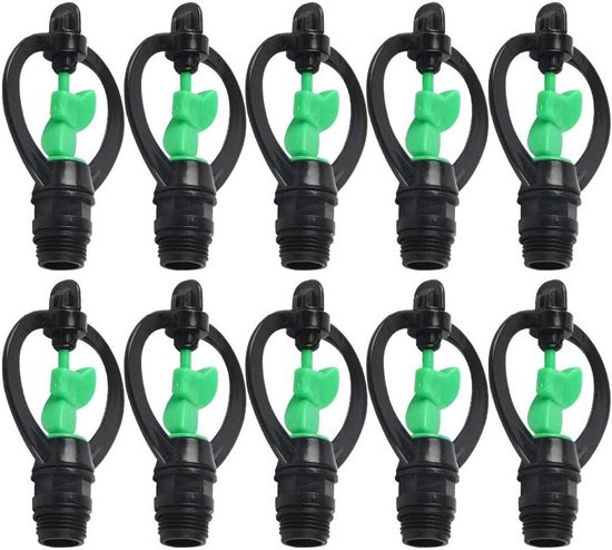 10 Stuks Plastic Sprinkler Nozzle G1/2in - Vlinder Regen Vormige Spray ...