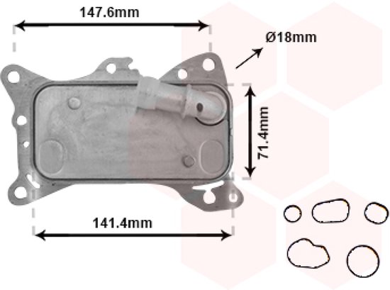 OLIEKOELER VOOR DODGE CALIBER 2007-2012 6511800610 | bol