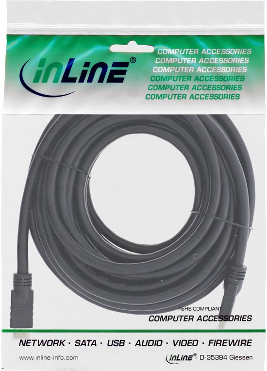 InLine® HiD High Speed HDMI Cable with Ethernet, 4K2K, M/M, black ...