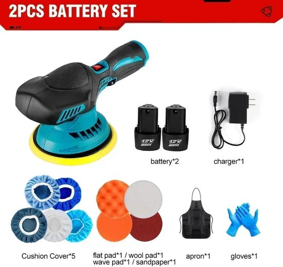 Polijstmachine Auto - Mini - Polijstmachine - Accu - Poetsmachine ...