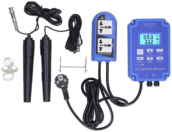 2-in-1 Digitale PH- en ORP-controller voor Waterkwaliteit Monitoring - PH‑803W (EU... | bol