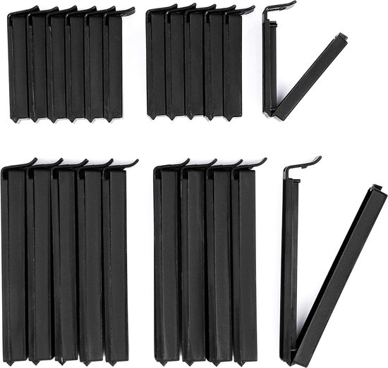 Bag clips closing clips black - 22 clamps for bags and freezer bags ...