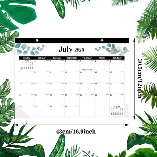 Bureau Kalender 2025 - Bureaukalender 2025 Staand - Bureau Kalender ...