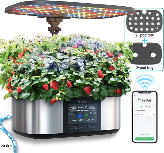 LetPot Max - 21 Pods Hydroponics Growing System - Tot 5 keer snellere ...