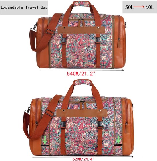Dames Weekender Reistas voor Weekenduitjes - Ruime Duffle Bag | bol