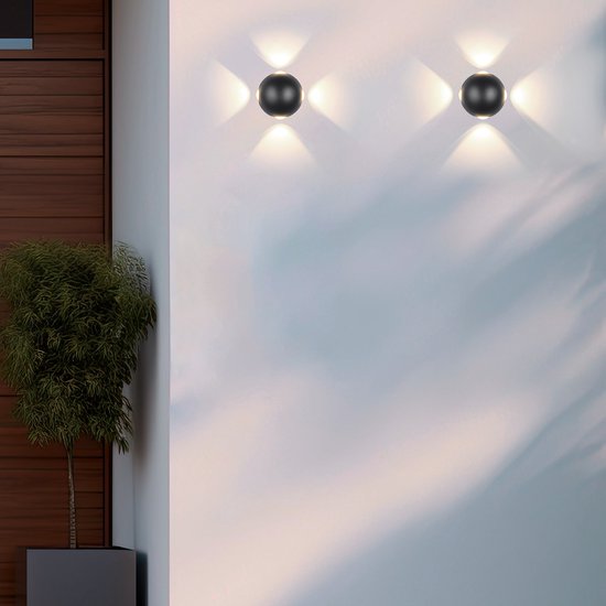 LED Tuinverlichting - Wandlamp Buitenlamp - Trio Avize Up and Down ...