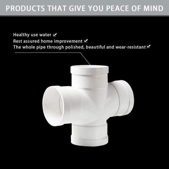 PVC Buis Connectoren - 2 pcs 4-weg Buis Hoekfitting Voor Midden ...