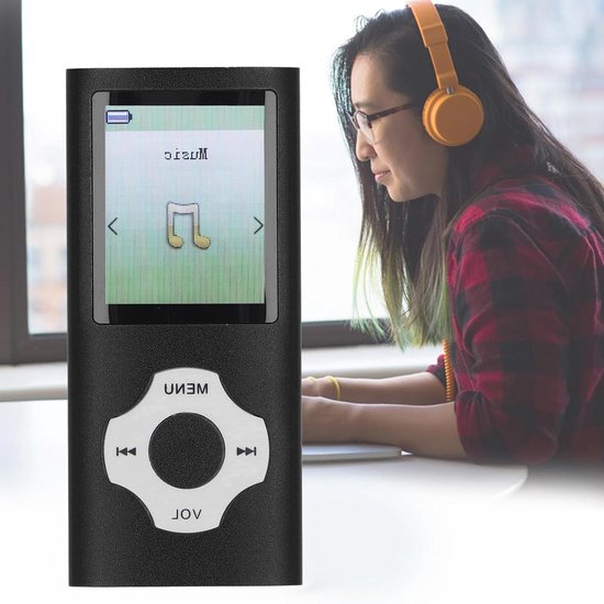 MP3 MP4-speler met Bluetooth 5, 18 Inch LCD-scherm, Spraakopname, E ...