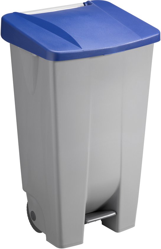 Sunware Afvalcontainer/rolemmer - pedaalemmer Basic - blauw - 120 liter - 51 x 43 x 88... | bol