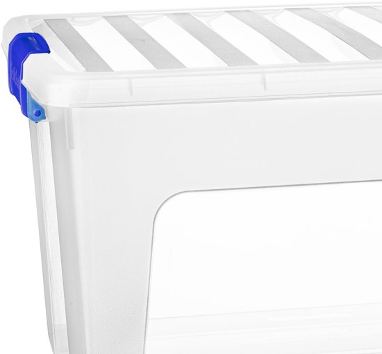 Plasticforte Multi Storage Opslagbox met deksel - transparant - 36 ...