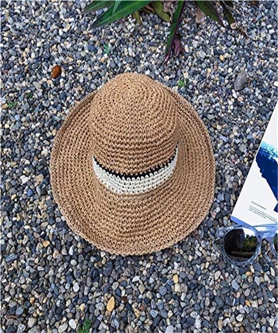 Strandhoed Trendy zonnehoed voor dames, zomerstrohoed voor dames ...