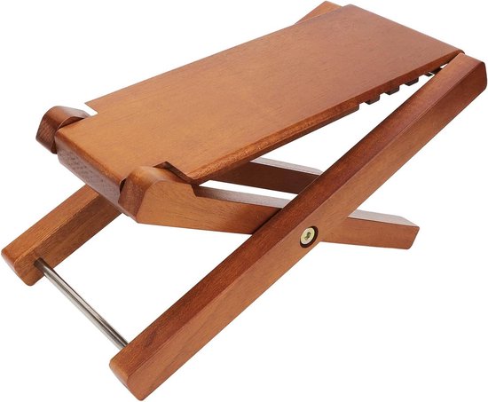 Repose-pieds pour guitare - Réglable en hauteur et pliable (bois) | bol