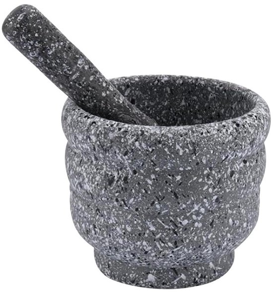 Vijzel met stamper van natuurlijk marmer - Klein formaat (10 cm ...