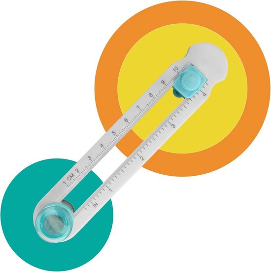 Circle Cutter 2cm/0.8 Inch Plastic Rotating Circular Paper Cutter ...