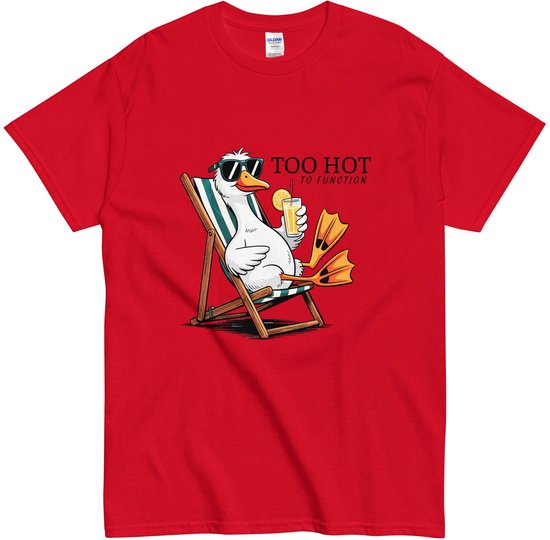 Grappig en Vrolijk T Shirt Dames Heren - Cartoon Gans - Quote Tekst ...