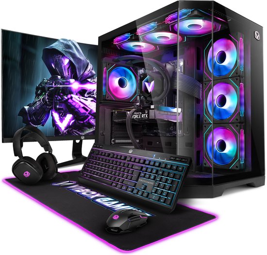 Vibox IV-598 Complet Game PC • 27" Monitor • AMD Ryzen 7 5700X 4,6 GHz • Nvidia RTX... | bol