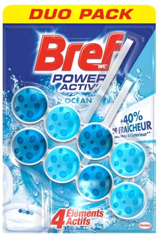 Bref Toiletblok Power Activ Oceaan 2 stuks per verpakking ...