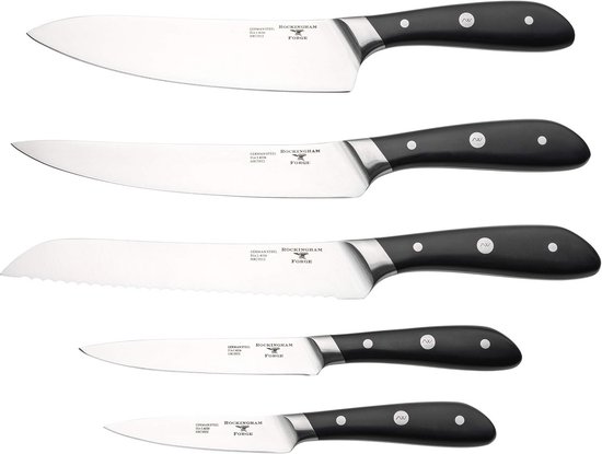 Professionele 5-delige koks messenset van hoogwaardig Duits staal | bol