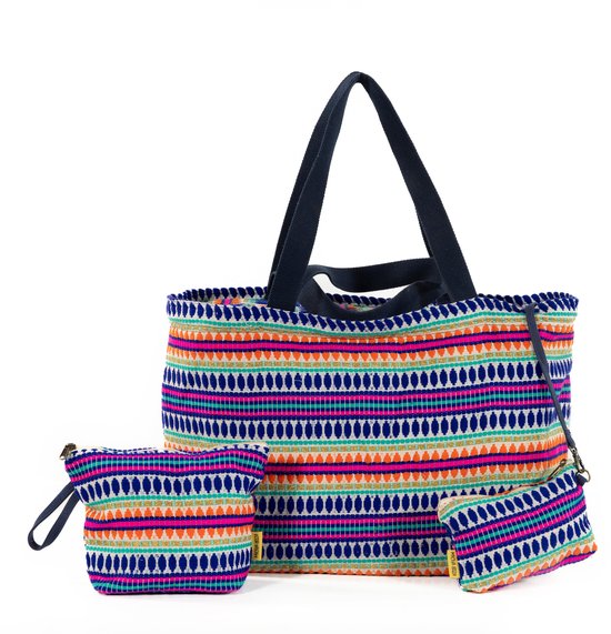 Mycha Ibiza - Strandtas - Paars - Myc26031 | bol