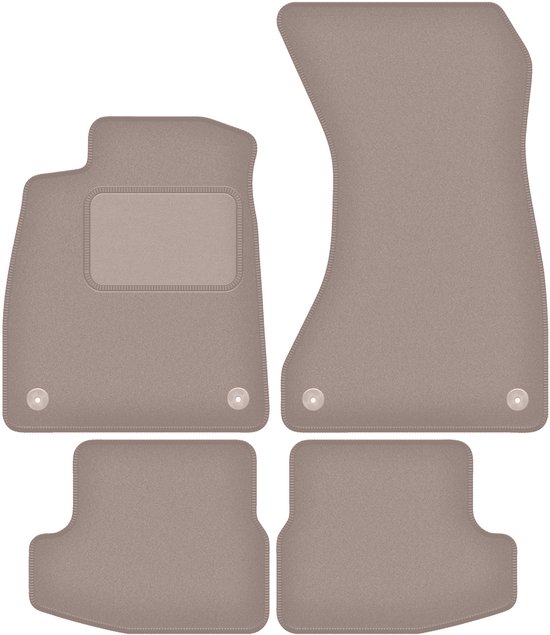 Beige veloursmatten voor: Audi A5 F57 cabrio (2020-2022) | bol
