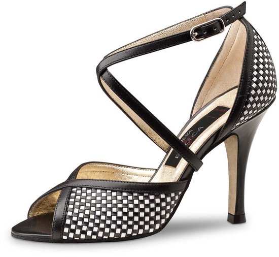 Nueva Epoca Simona LS Dansschoenen voor Dames met Lederen Zool - Zwart ...