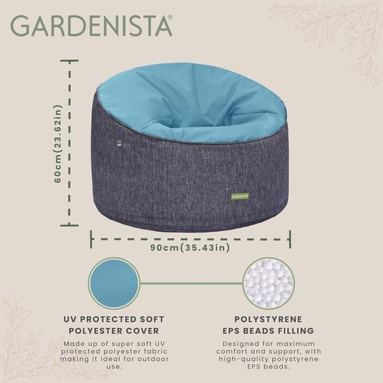 Extra grote ronde zitzak voor buiten – Waterbestendige en comfortabele ...