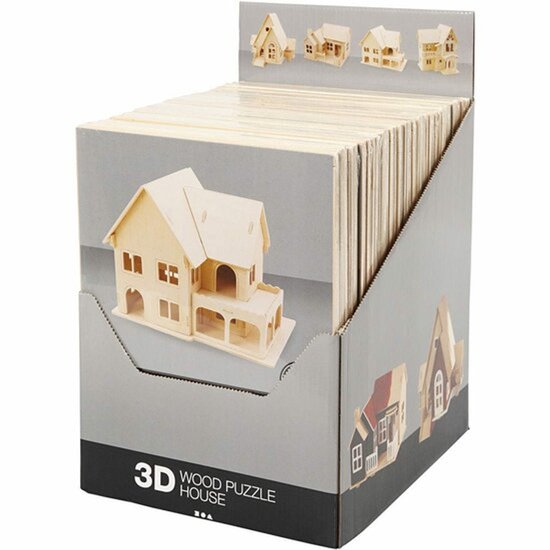 3D Houten Constructie Set - Triplex - Zelfbouw Houten Puzzel - DIY 3D ...