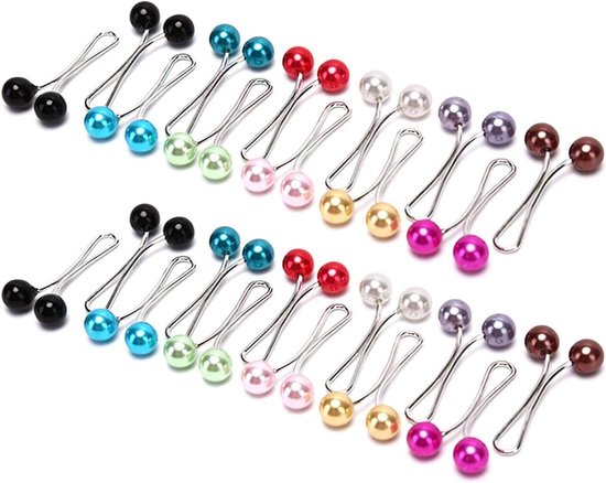 Trankielo - Parel Hijab Pins 24 stuks - U-clips voor sjaals en hijabs | bol