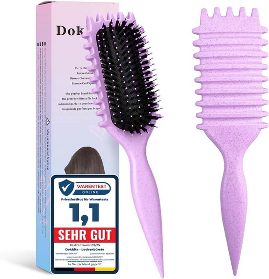 Krul Definerende Borstel voor Alle Haartypes - Perfect voor Natuurlijk ...