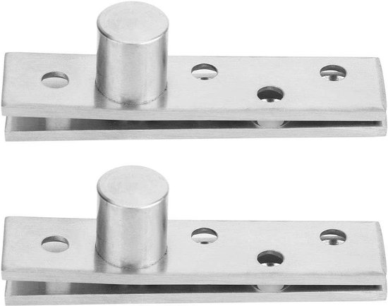 360 Graden Roterend Pivot Scharnier - Verstelbaar - 75mm Lang - Voor Verborgen Glazen... | bol