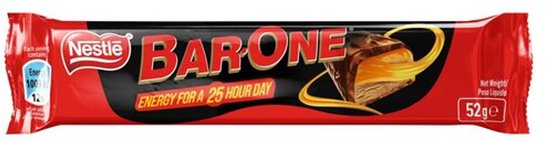 Nestle - Bar One Milk Chocolate Bars Box of 4 x 84g | bol