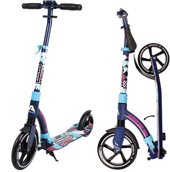 Apollo City-Step Hurricane Scooter - Verstelbaar & Grote Banden | bol