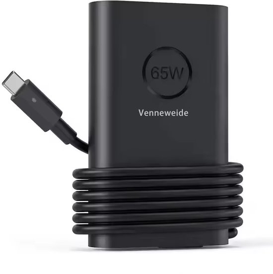65W USB-C adapter voeding oplader geschikt voor Dell met voedingskabel ...