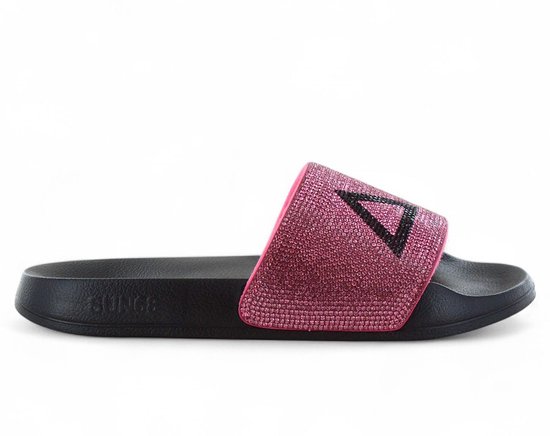 SUN68 Slippers LOGO STRASS - Dames Sandalen Muiltjes Slippers ...
