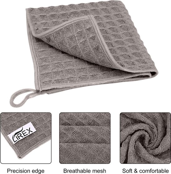 Keuken Vaatdoeken Set (6 Pack), 28 x 28 cm Zachte Schoteldoeken Snel ...