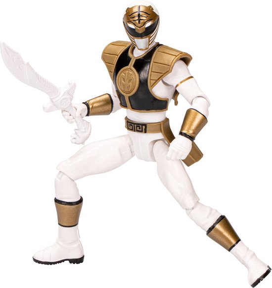 Mighty Morphin Power Rangers Action Figure White Ranger 15 cm | bol.com