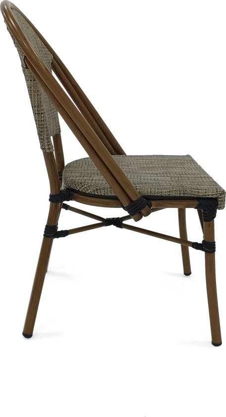 Comfortabel Terrasstoel (Set van 12) - Stoel Ancona - Beige | bol.com