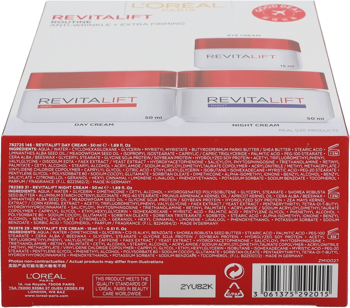 L'Oréal Revitalift Gezichtsverzorging Set 115 ml | bol.com