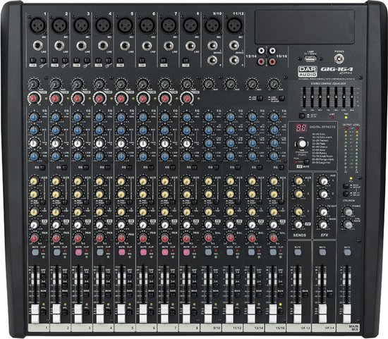 Analoog Mengpaneel DAP GIG-164CFX 16-kanaals | bol