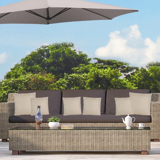 Anna Collection Bank/tuin kussens set - binnen/buiten - 6x stuks ...