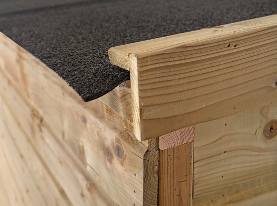 Hout In Stijl Tuinschuur Winter - Houten fietsenstalling in de tuin | bol