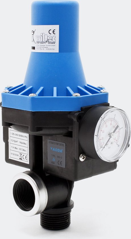Yaoda Drukschakelaar Pomp Controle SKD-3 - Met terugslagklep - 230V | bol